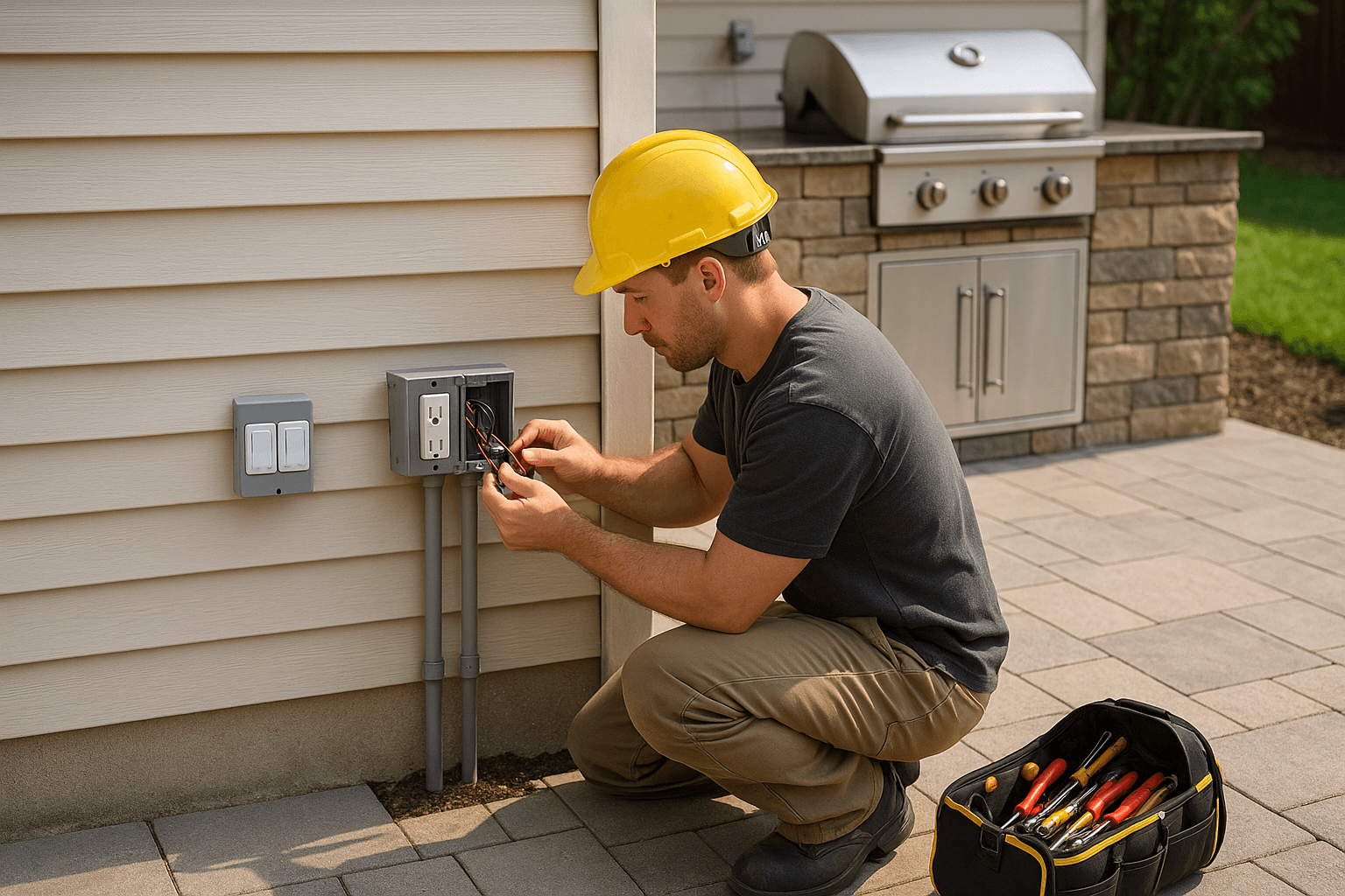 Safe Outdoor Kitchen Electrical Installation in Lewes