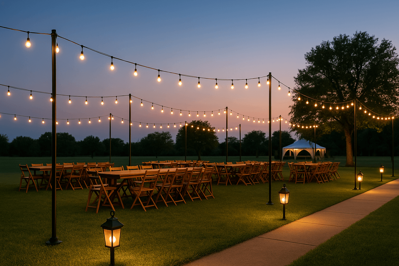 How to Plan Outdoor Event Lighting in Georgetown | Expert Tips